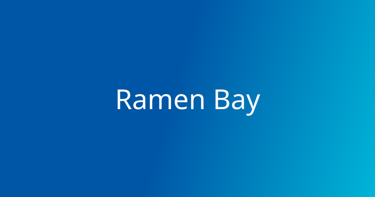 Order Authentic Asian Online | Ramen Bay - Pickup or Delivery Available
